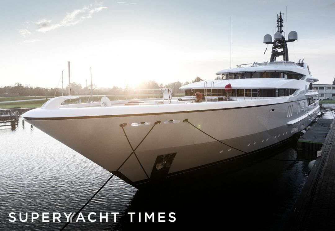 70m Feadship superyacht Firebird completes extensive refit