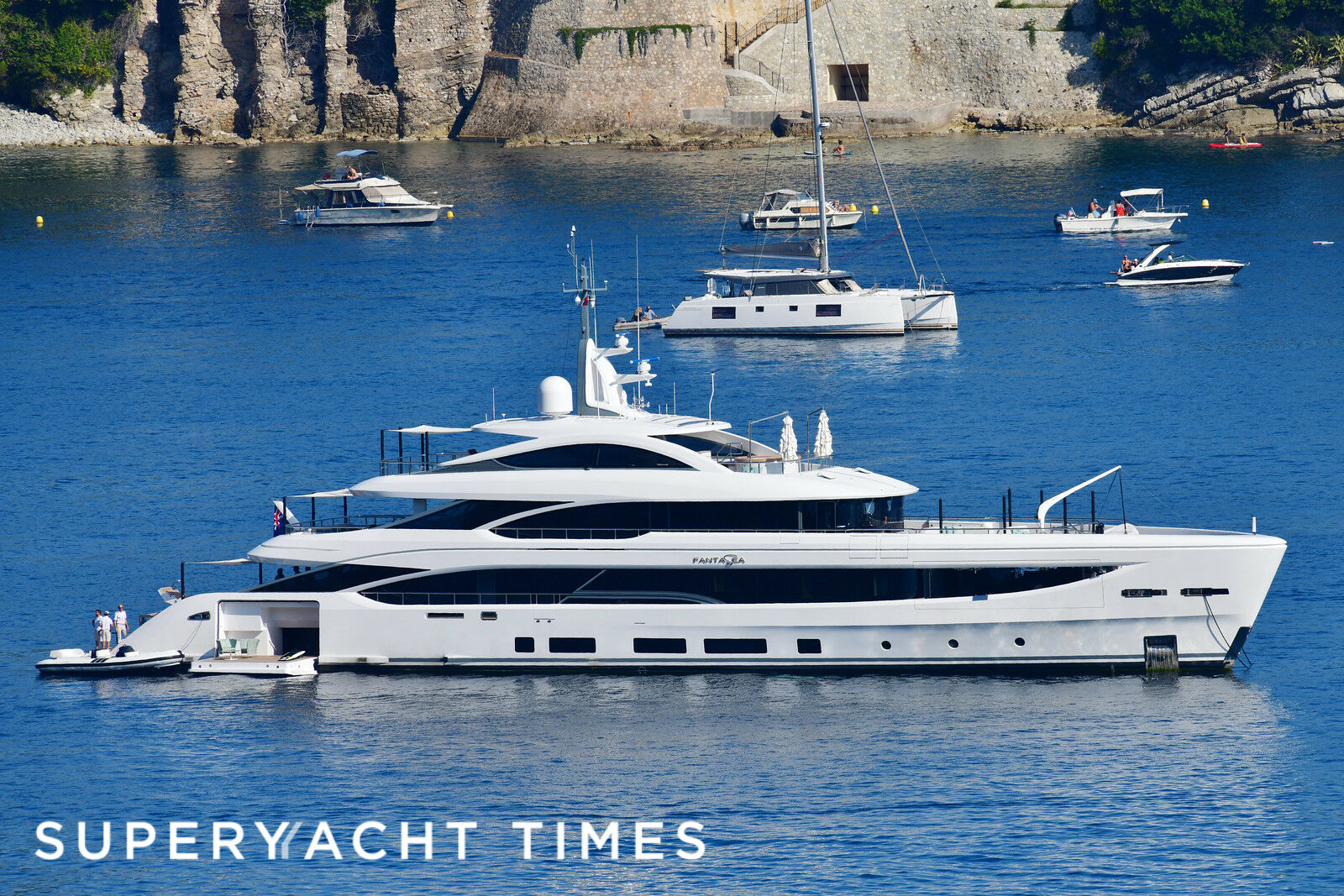 50m Benetti superyacht Fantasea in the South of France