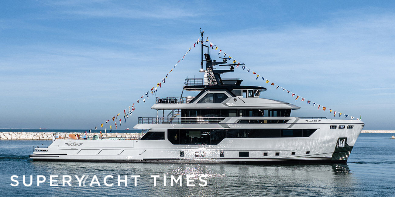 First 44m CdM Flexplorer 146 motor yacht Maverick launched
