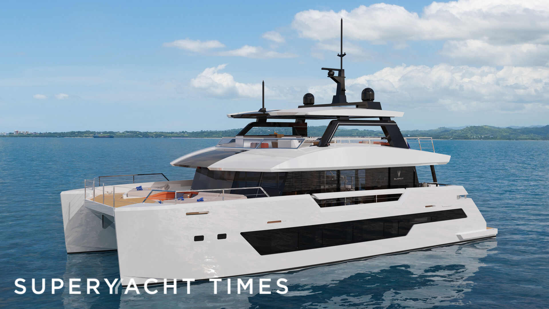 First SilverCat 22M semi-custom power catamaran in-build