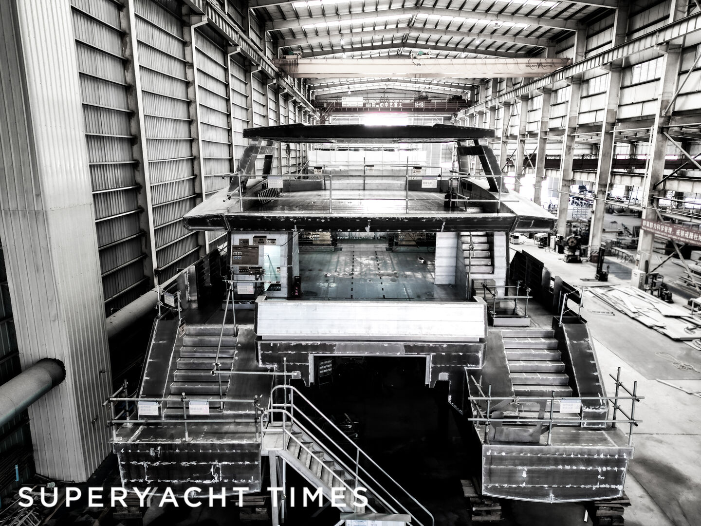 First SilverCat 22M semi-custom power catamaran in-build