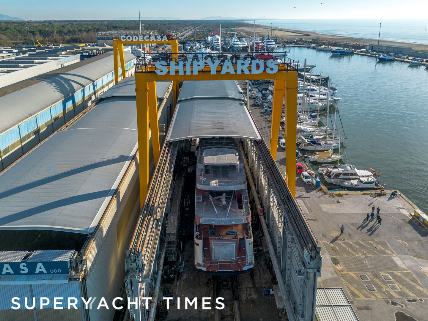 Construction update: Codecasa 43 superyacht C124 moves to outfitting