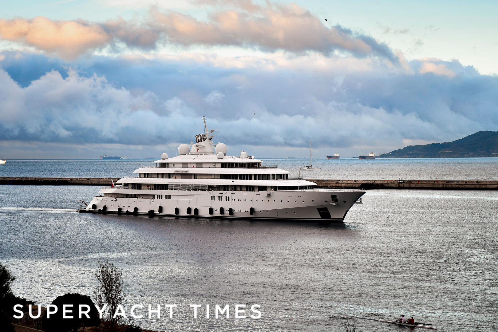 123m Lürssen superyacht Golden Odyssey in Gibraltar