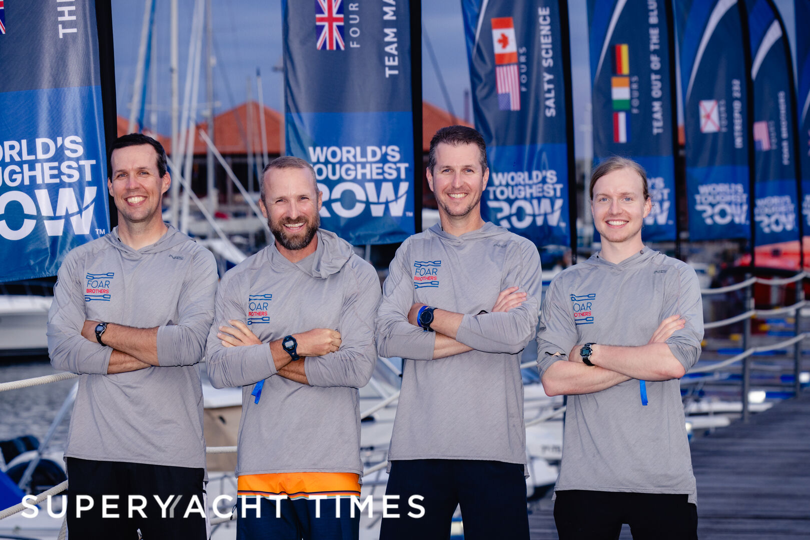 Director of Lürssen Americas Tim Hamilton prepares to row across the ...
