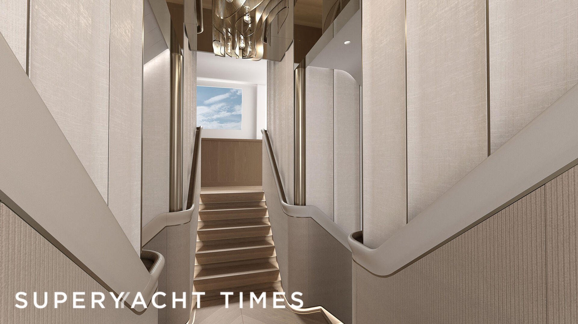 First look at the interior renders of 62m Ares sailing yacht Simena