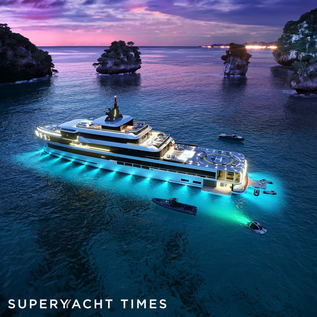 Admiral unveils the first renderings of the Admiral Explorer 70M superyacht