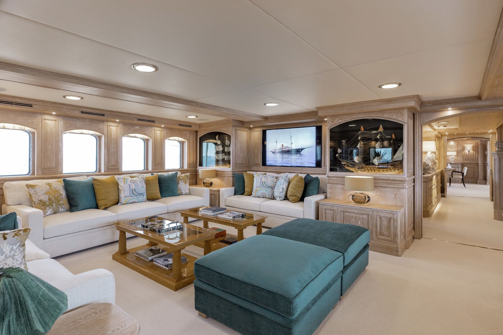 In conversation with designer Laura Pomponi onboard the 90m Corsair ...