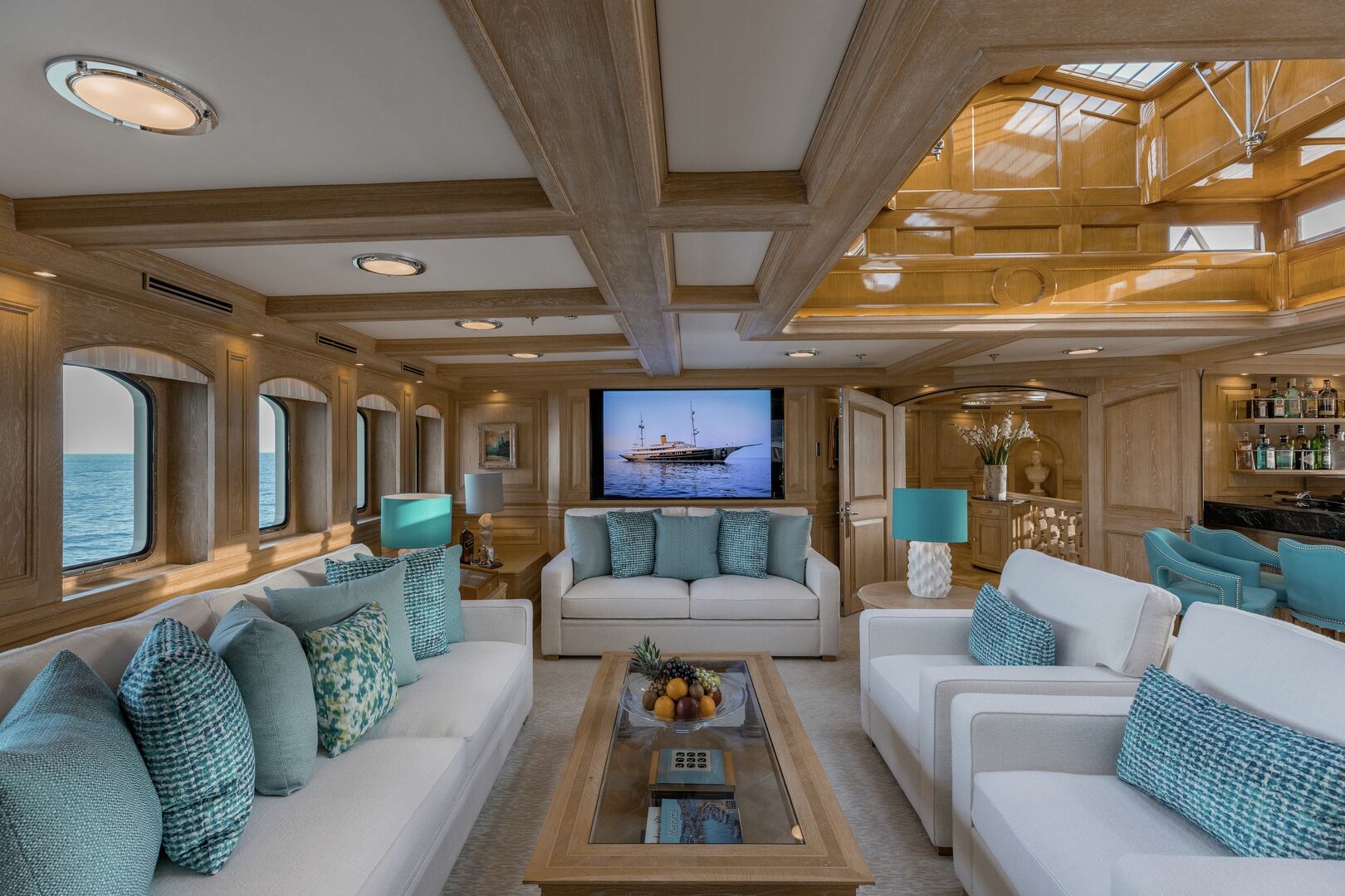 In conversation with designer Laura Pomponi onboard the 90m Corsair ...