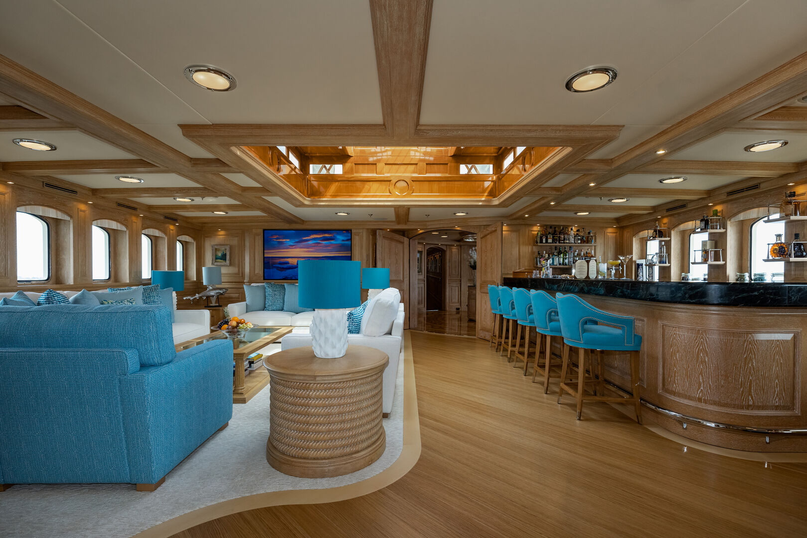 In conversation with designer Laura Pomponi onboard the 90m Corsair ...