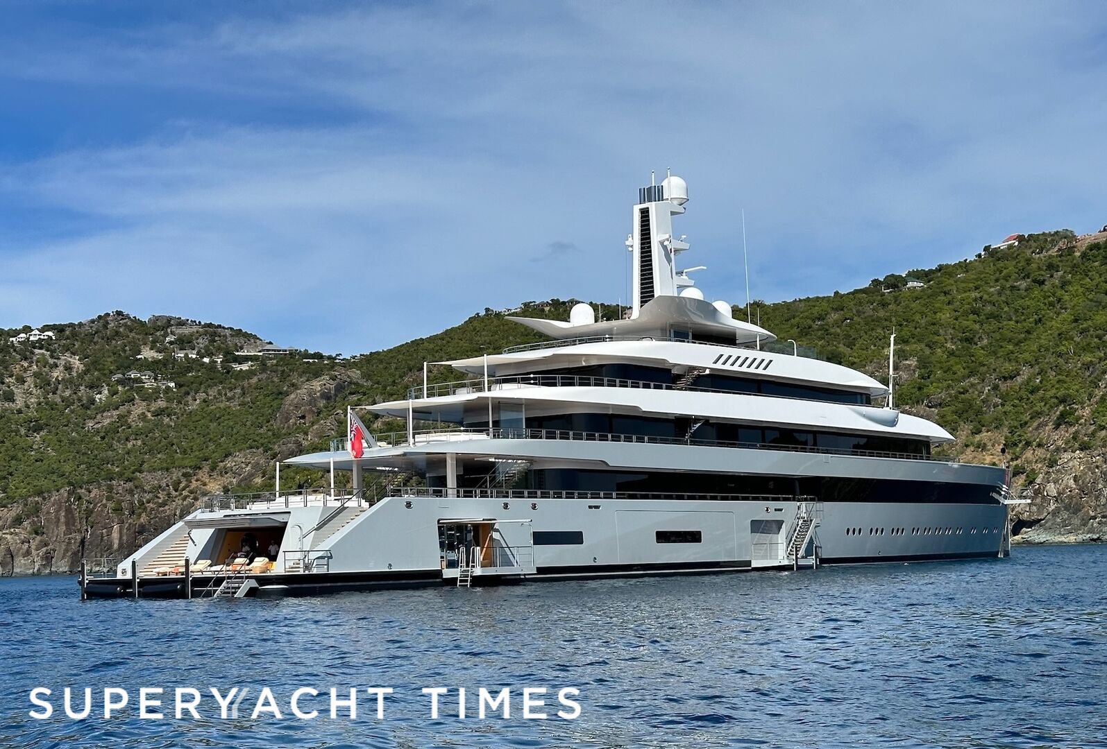 Superyachts in St Barths for 2023 New Year celebrations