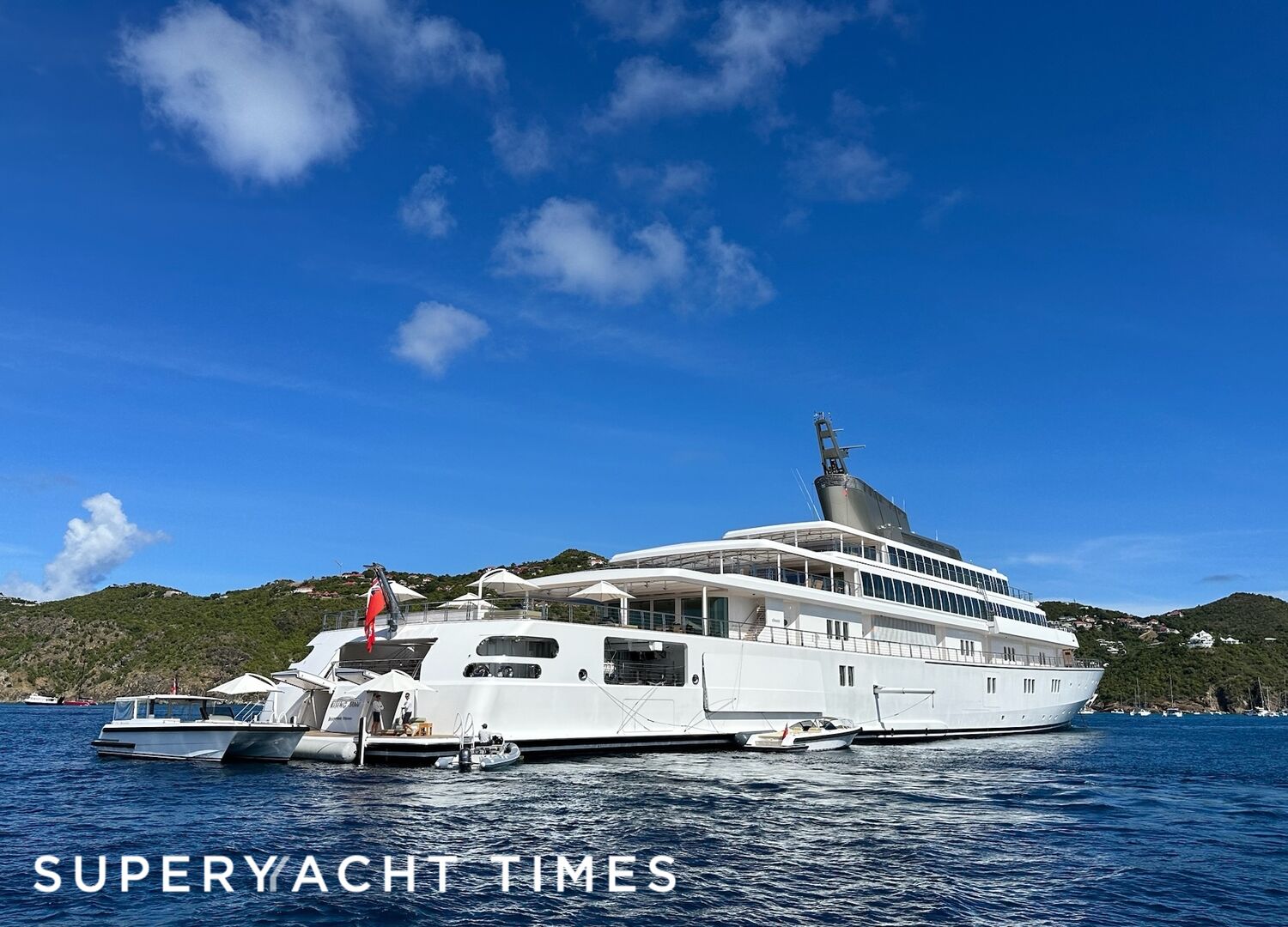 Superyachts in St Barths for 2023 New Year celebrations