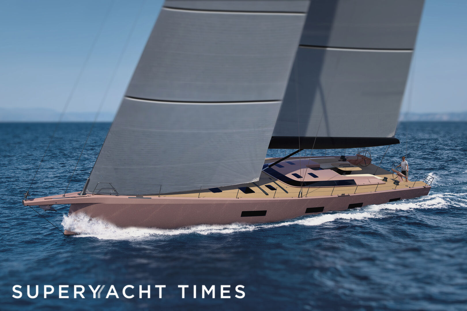 24m Baltic 80 Custom pink sailing yacht begins construction