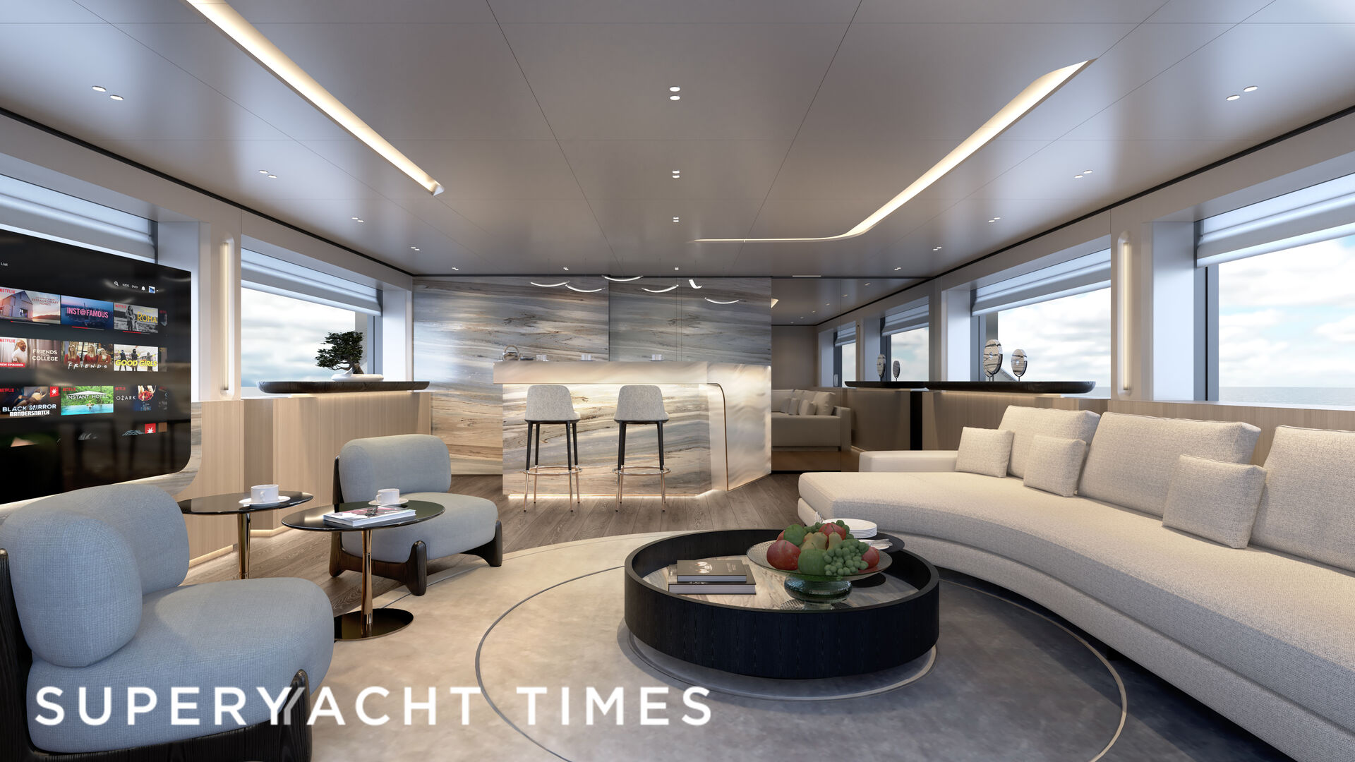 Orion One: Red Yacht Design interiors unveiled of 44m Orion superyacht