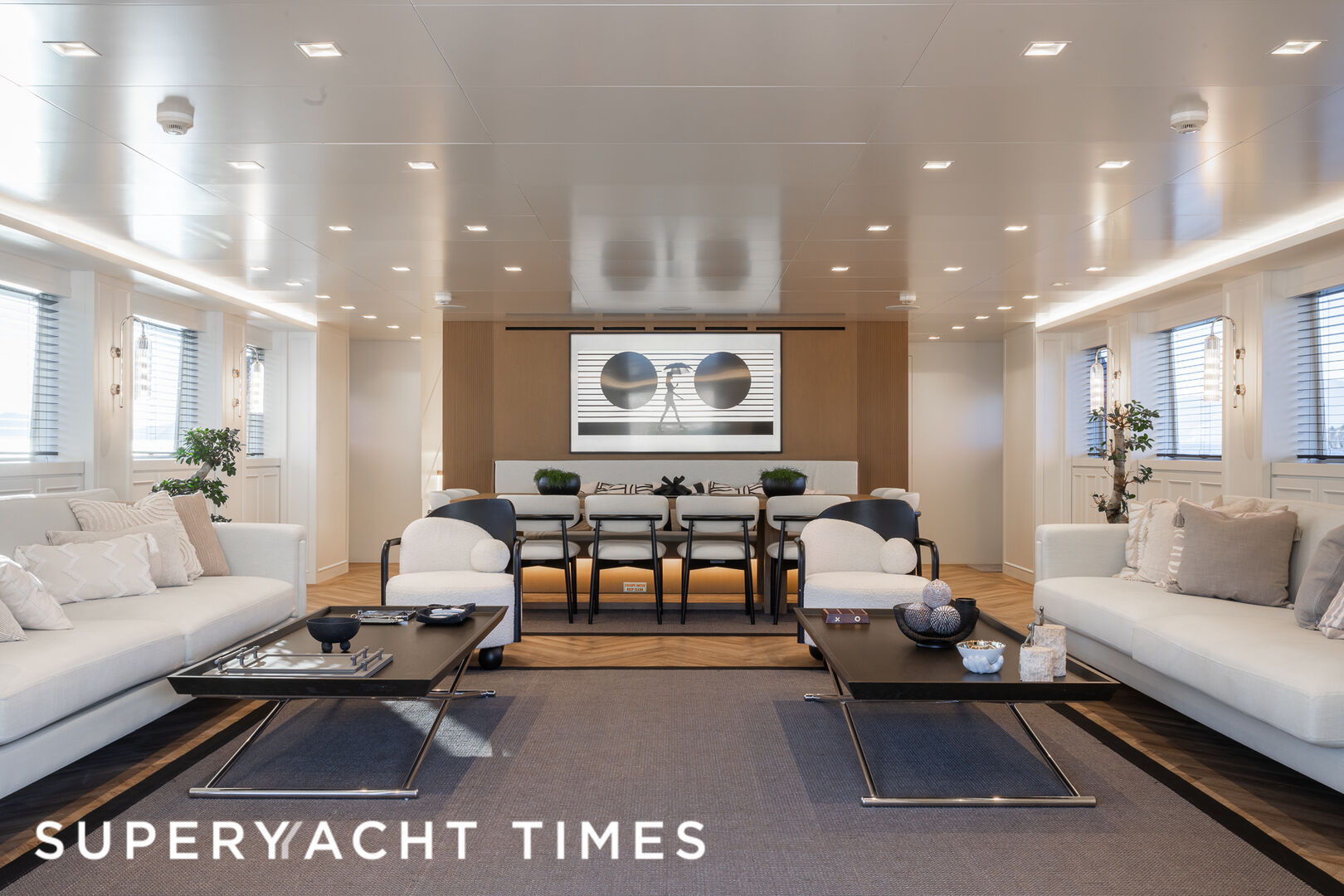 First look at the interiors of 40m superyacht Illusion II following ...