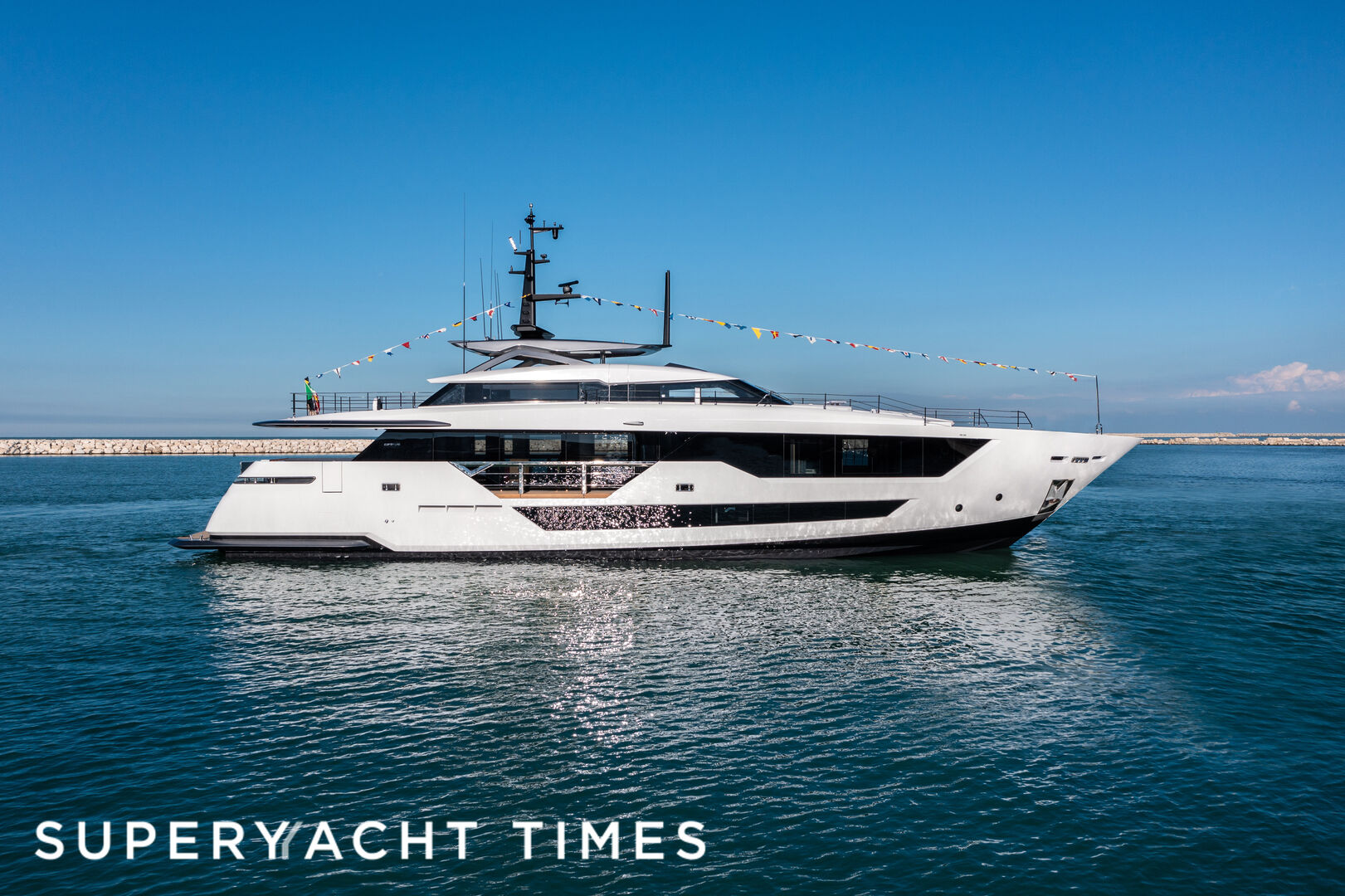 Three superyacht launches at Custom Line: Nimir, a Custom Line 106 and ...