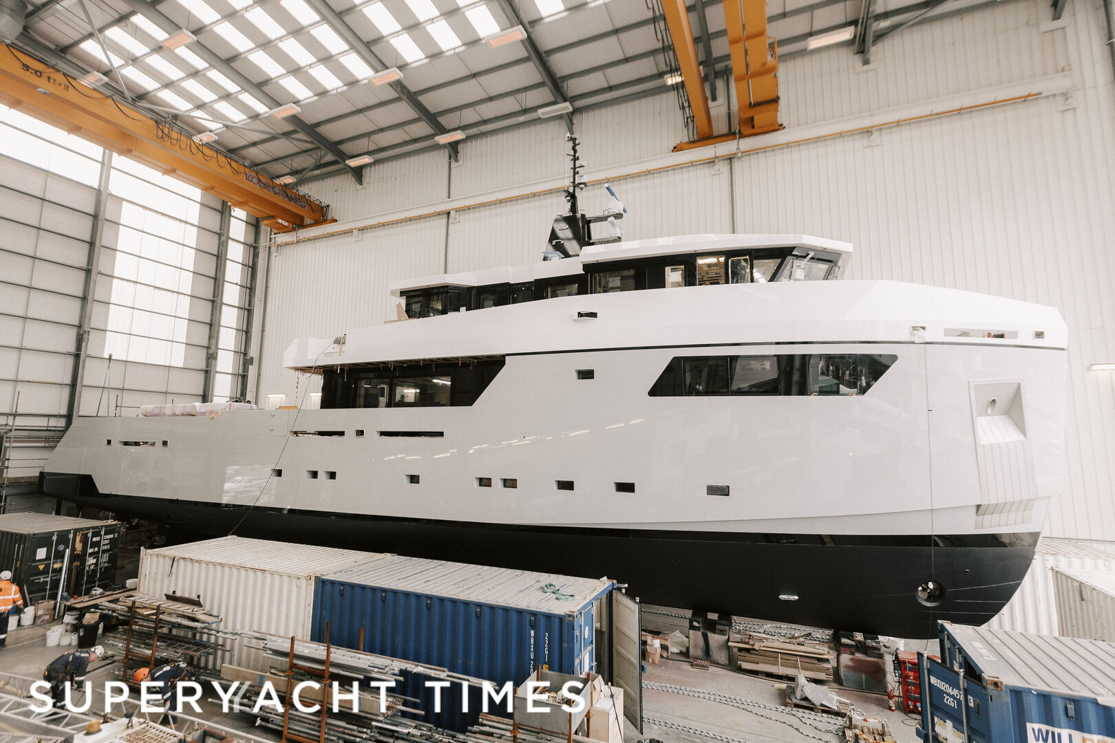 Construction update: 35m Pendennis explorer yacht Project Fox nears ...