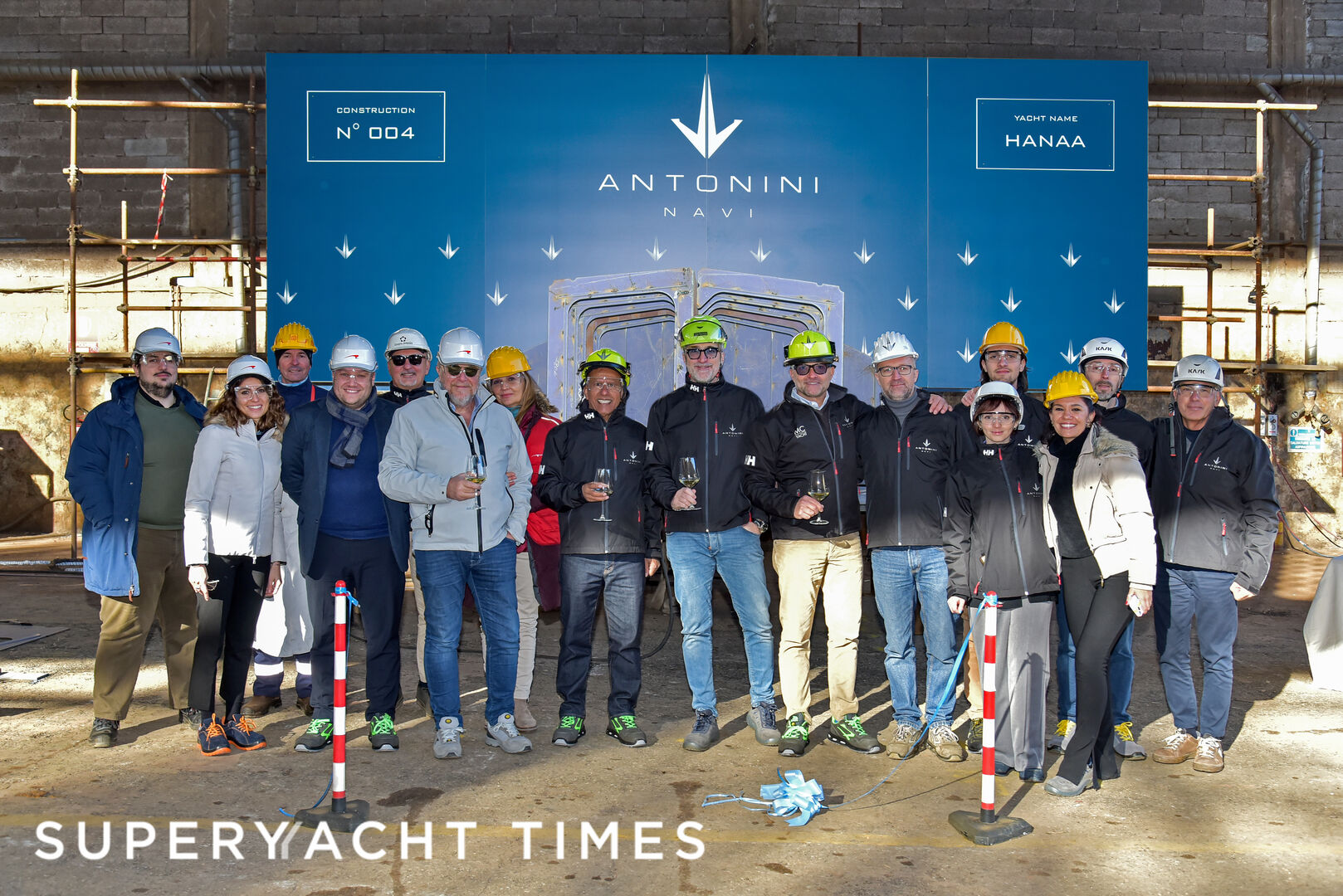 Keel laid of 32m full-custom Antonini Navi explorer yacht Hanaa