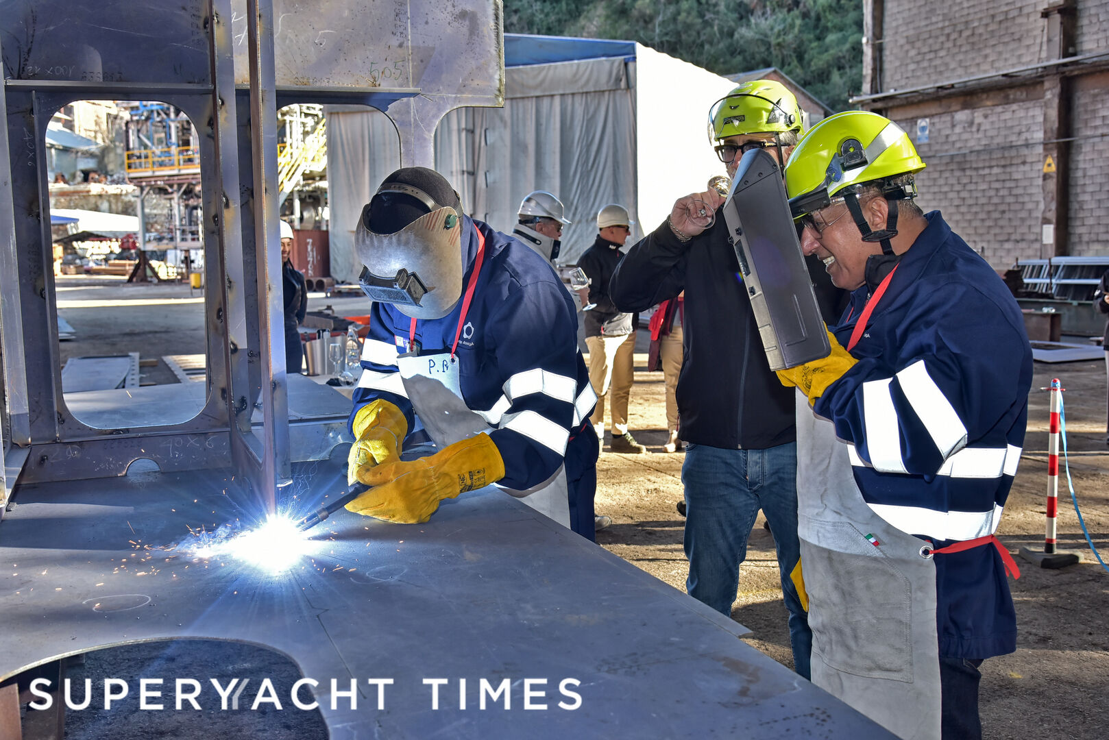 Keel laid of 32m full-custom Antonini Navi explorer yacht Hanaa