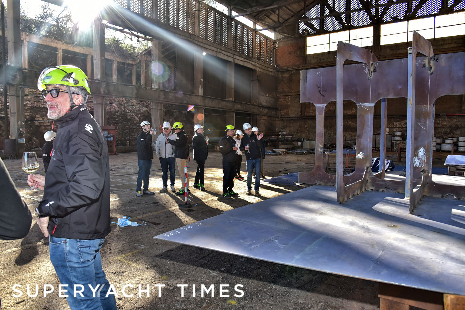 Keel laid of 32m full-custom Antonini Navi explorer yacht Hanaa