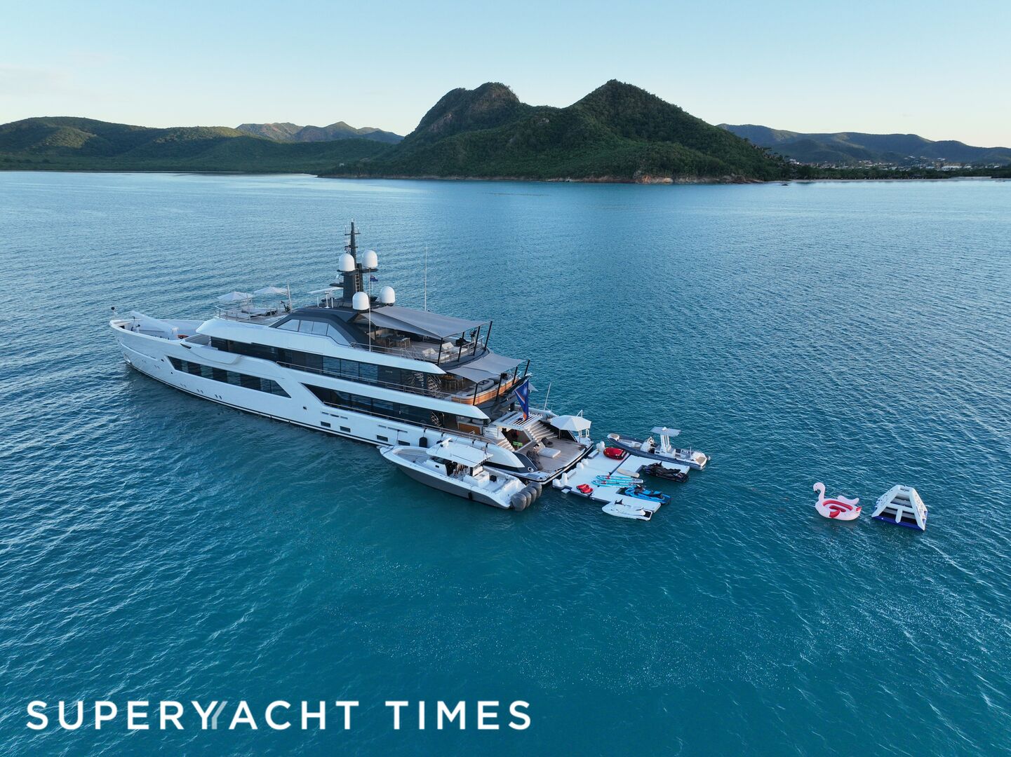 Amels superyacht Entourage in the British Virgin Islands