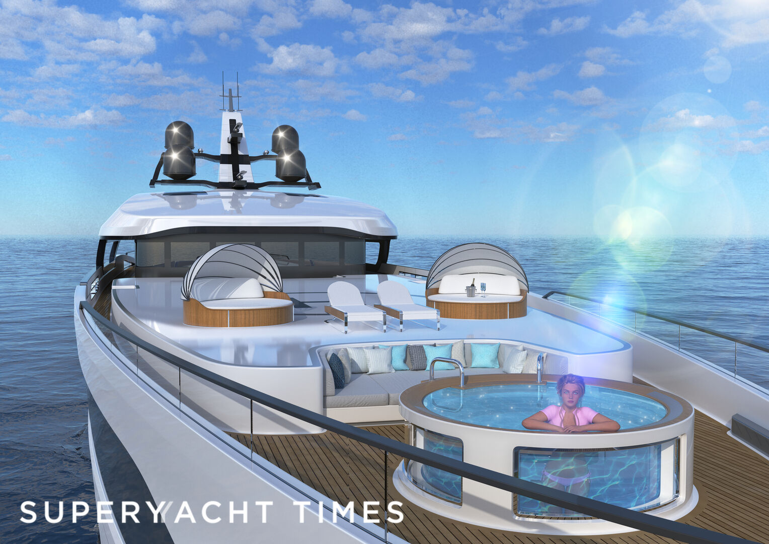 Bloom: The 83m open-plan superyacht concept from Gill Schmid Design