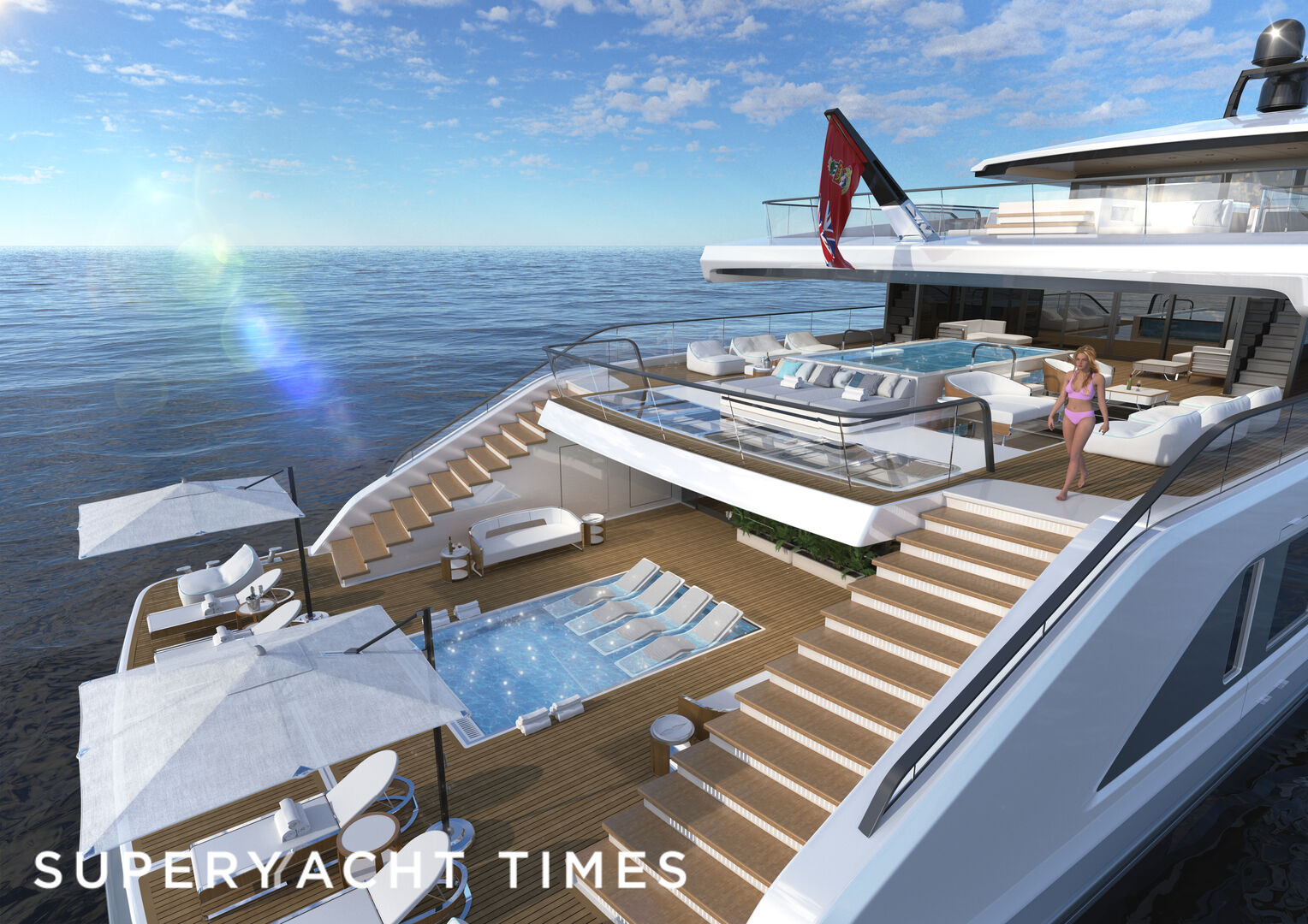 Bloom: The 83m open-plan superyacht concept from Gill Schmid Design