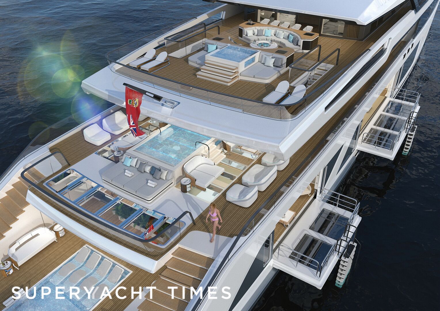 Bloom: The 83m open-plan superyacht concept from Gill Schmid Design