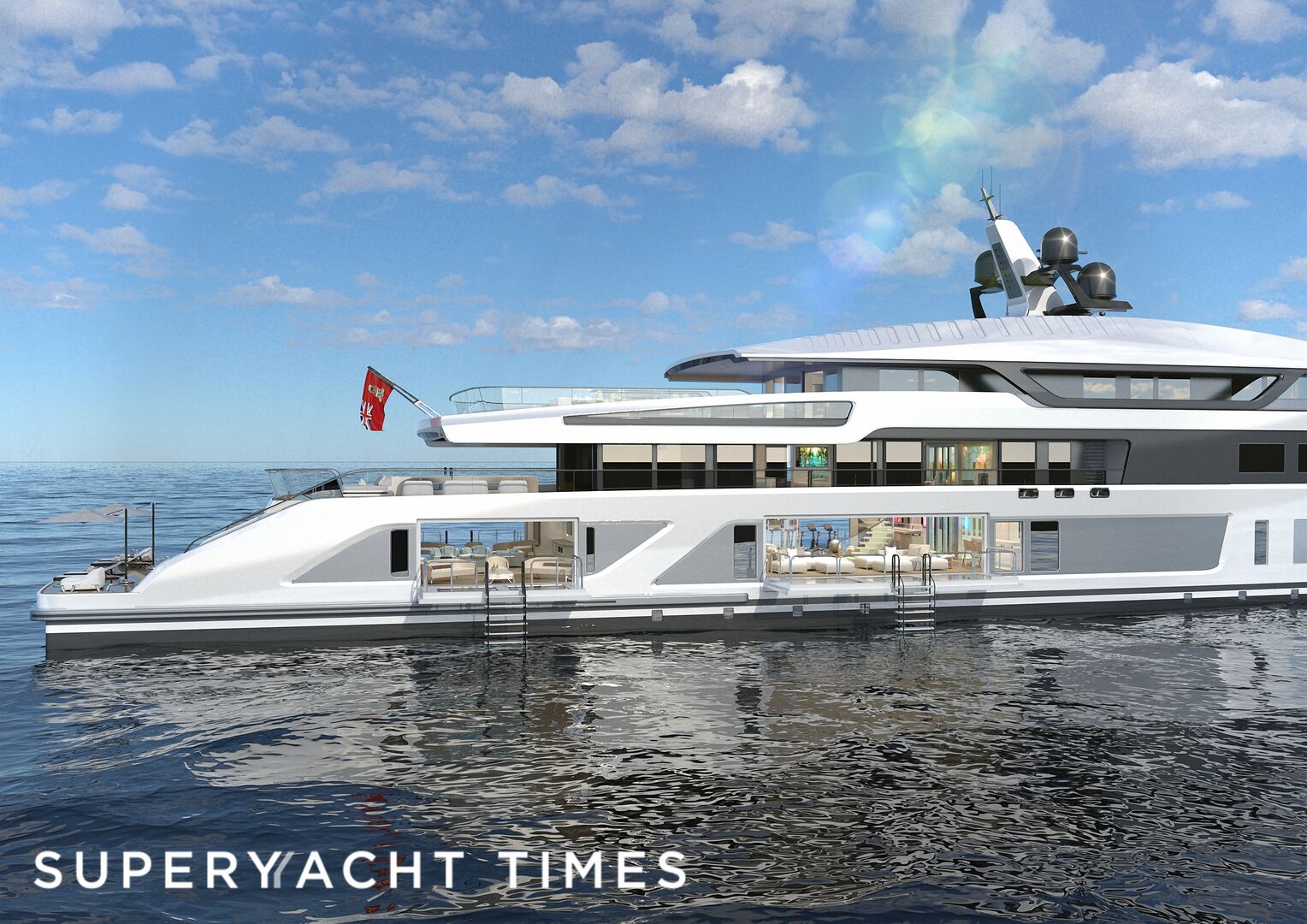 Bloom: The 83m open-plan superyacht concept from Gill Schmid Design