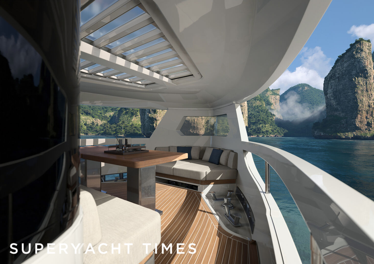 Ferretti unveils new 24m INFYNITO 80 yacht with an ‘all-seasons’ terrace