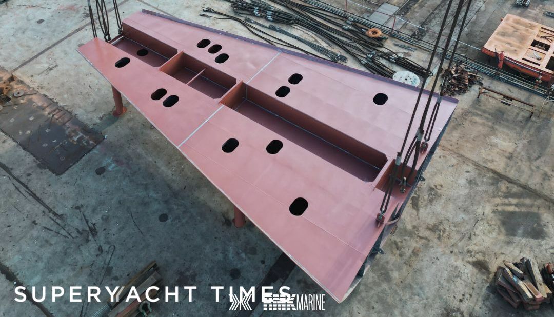 65m RMK Marine flagship superyacht ER65 keel laid