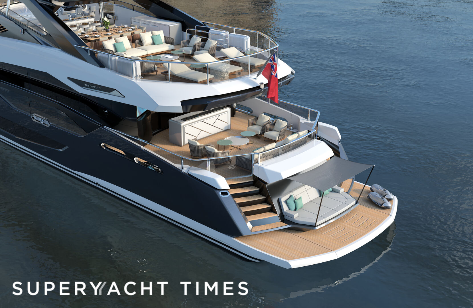 New images unveiled of 37m Sunseeker 120 Yacht model