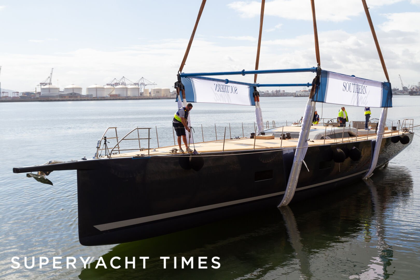 Fifth Southern Wind SW96 sailing yacht Liberty launched