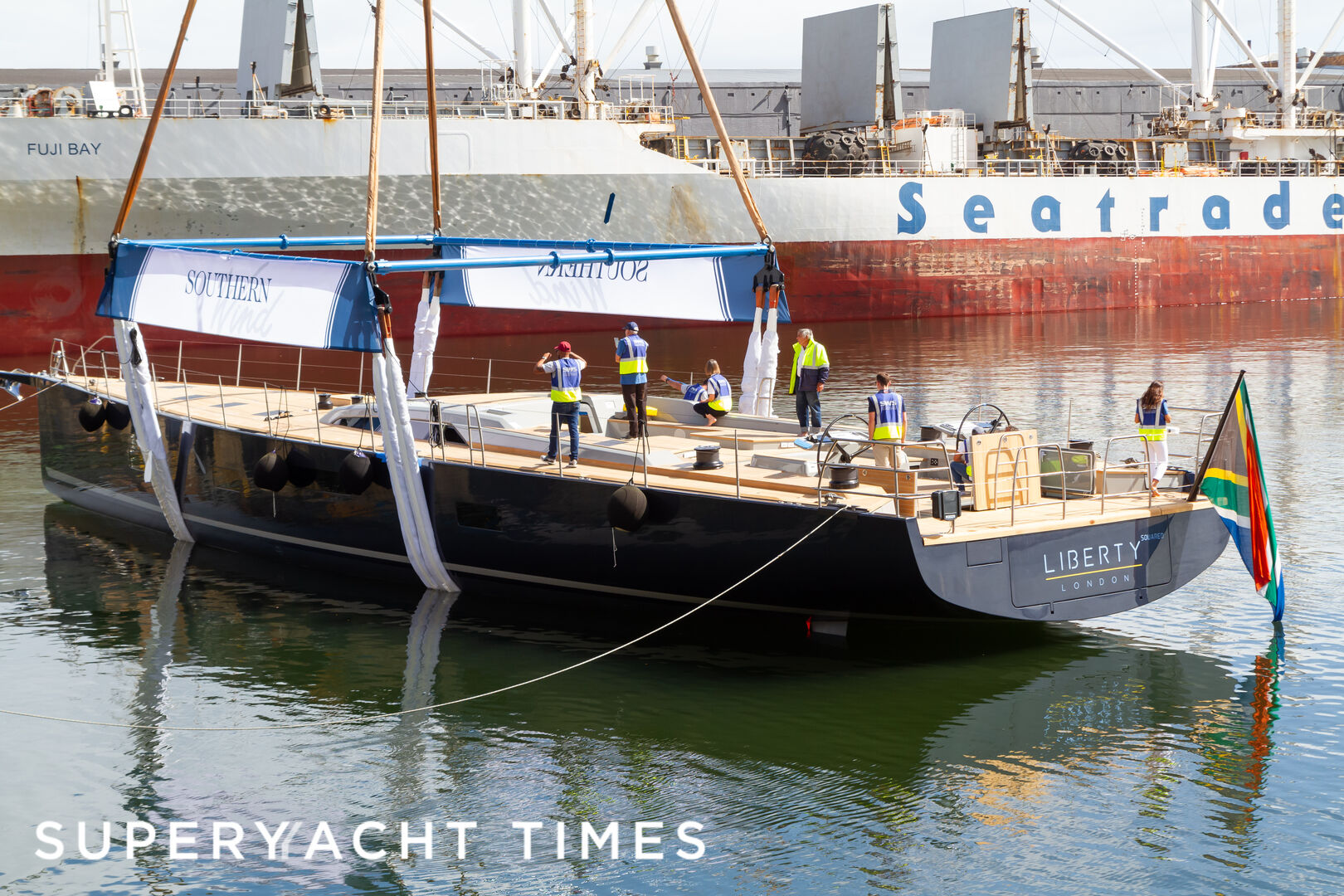 Fifth Southern Wind SW96 sailing yacht Liberty launched