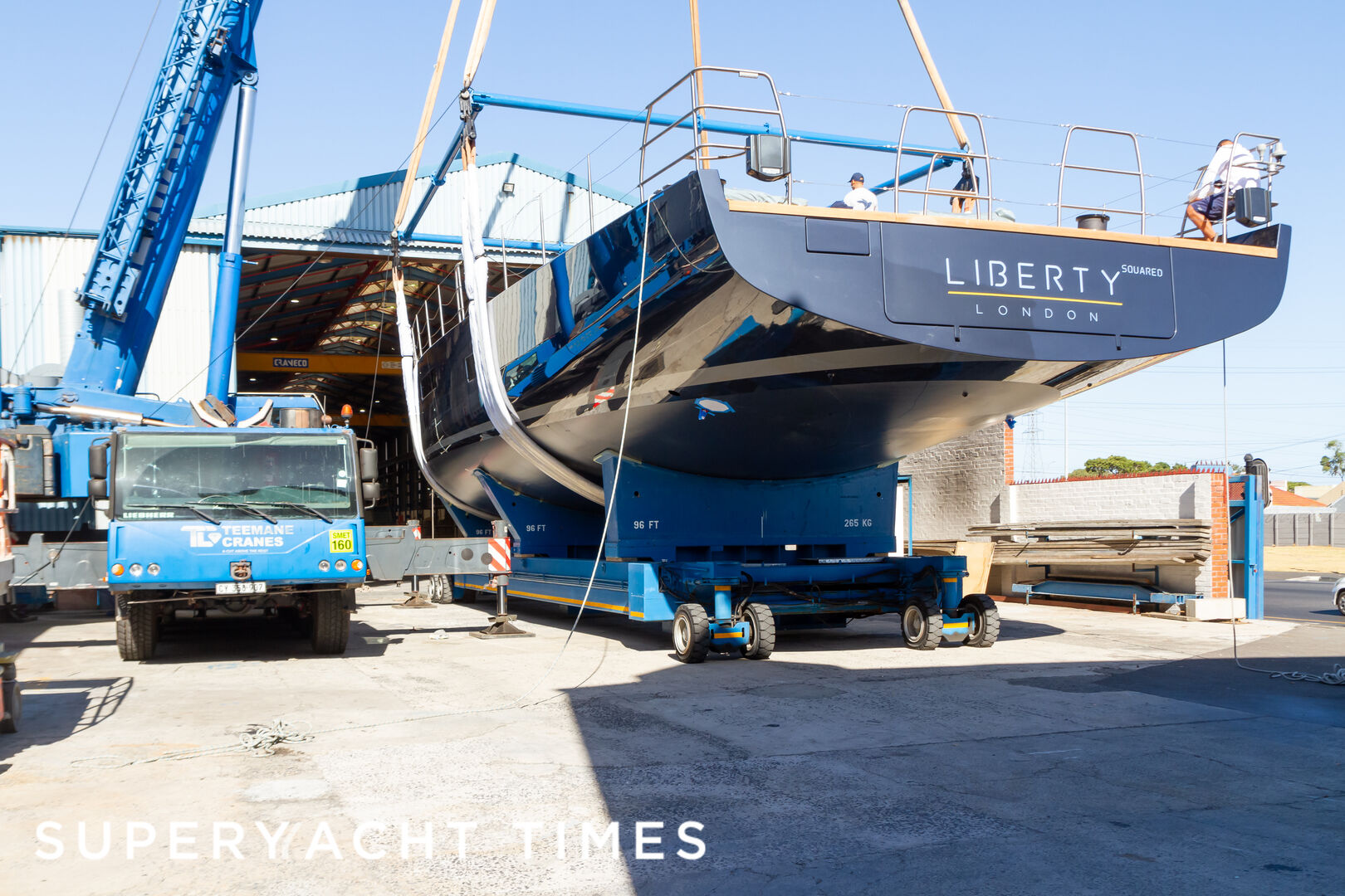 Fifth Southern Wind SW96 sailing yacht Liberty launched