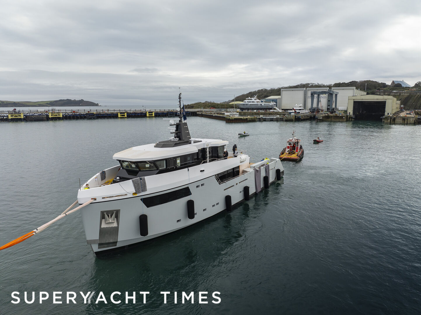 35m Pendennis motor yacht Project Fox launched