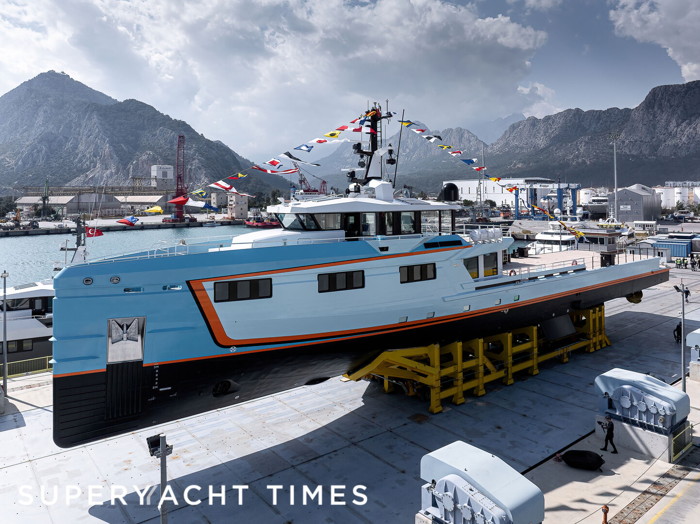 53m Damen Yachting YS53 support yacht Five Oceans launched