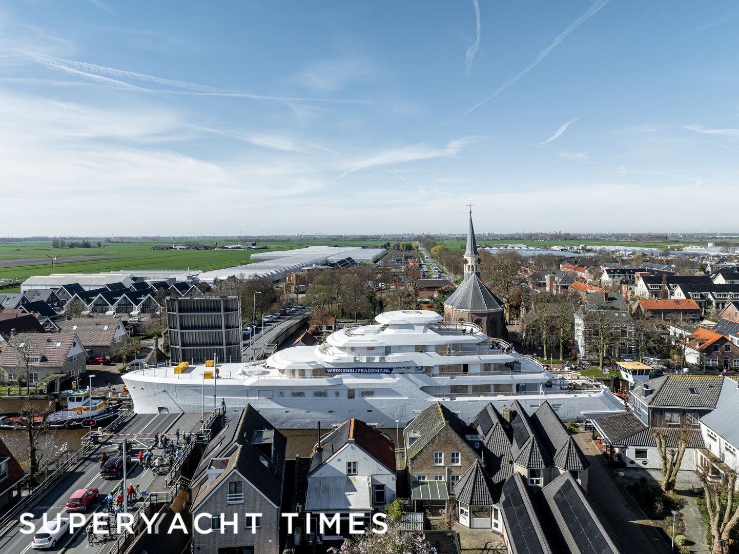 Exclusive: 80m Feadship superyacht Project 715 transported to outfitting