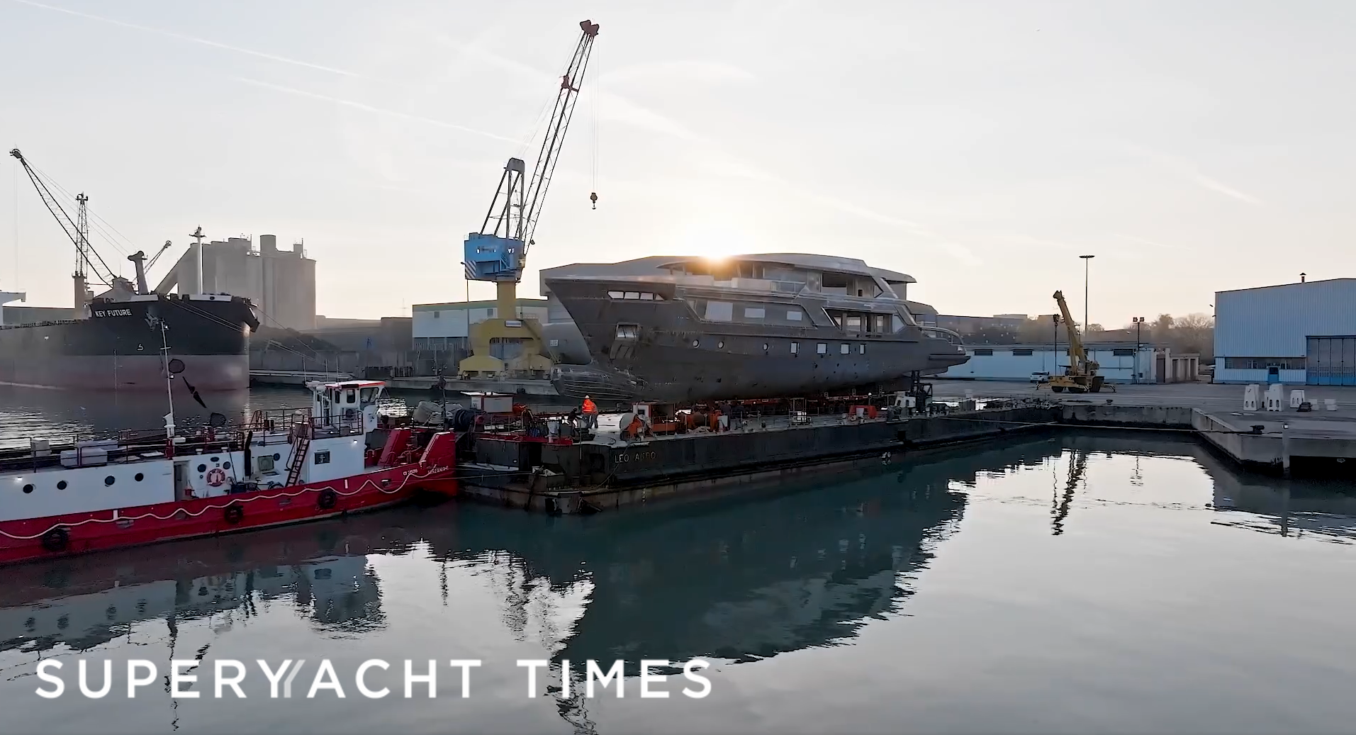 45m CdM flagship superyacht RJ II moved to outfitting - Best Yachts