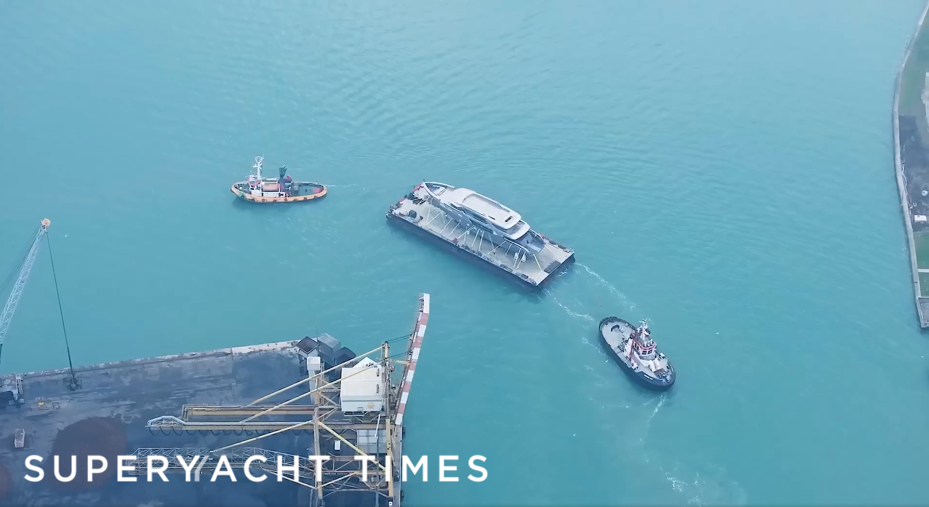 45m CdM flagship superyacht RJ II moved to outfitting - Best Yachts