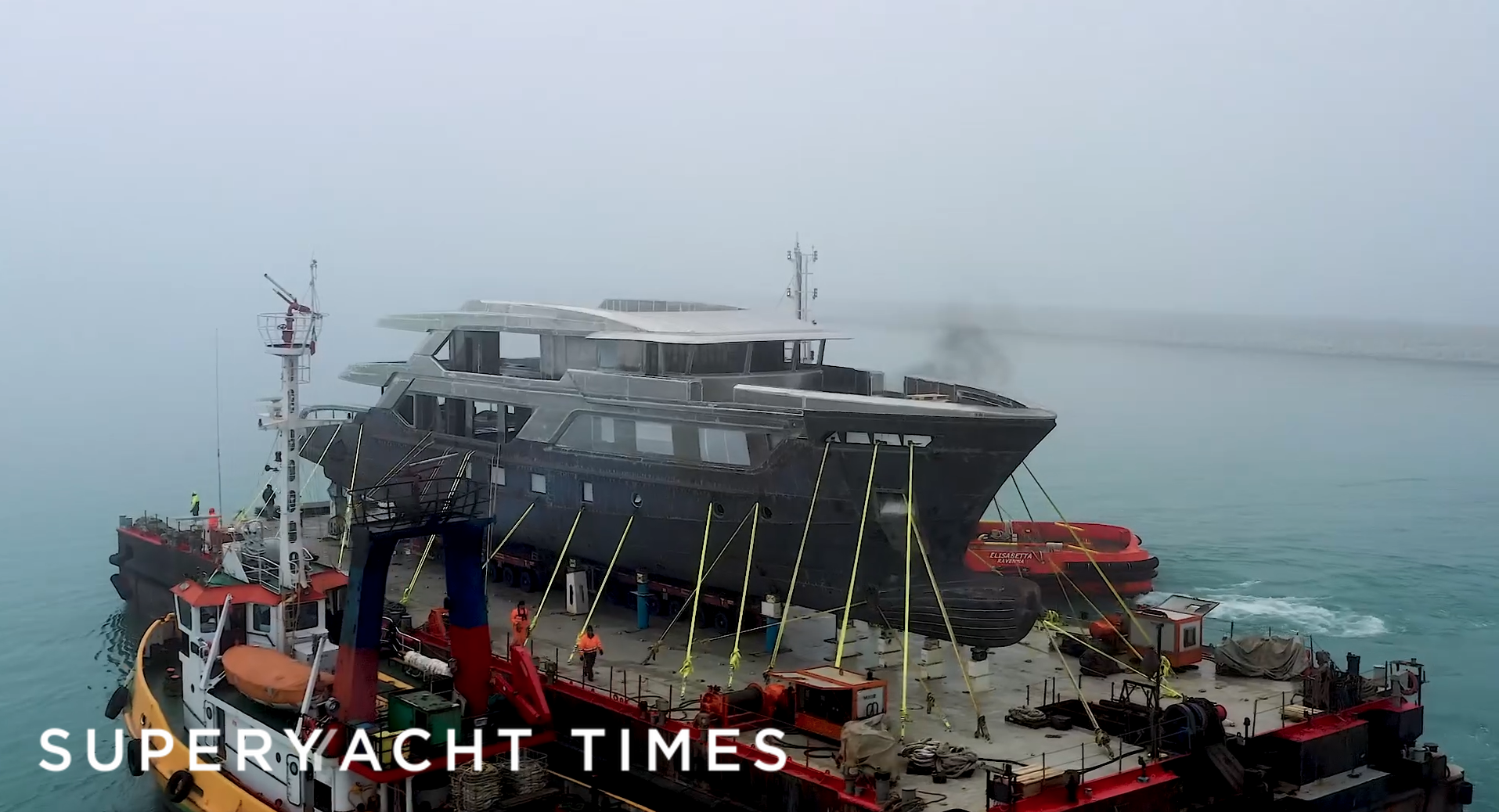 45m CdM flagship superyacht RJ II moved to outfitting - Best Yachts