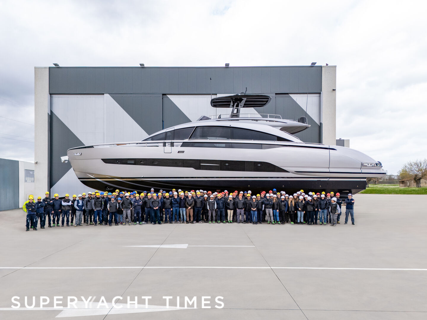 First 24m Pershing GTX80 yacht launched