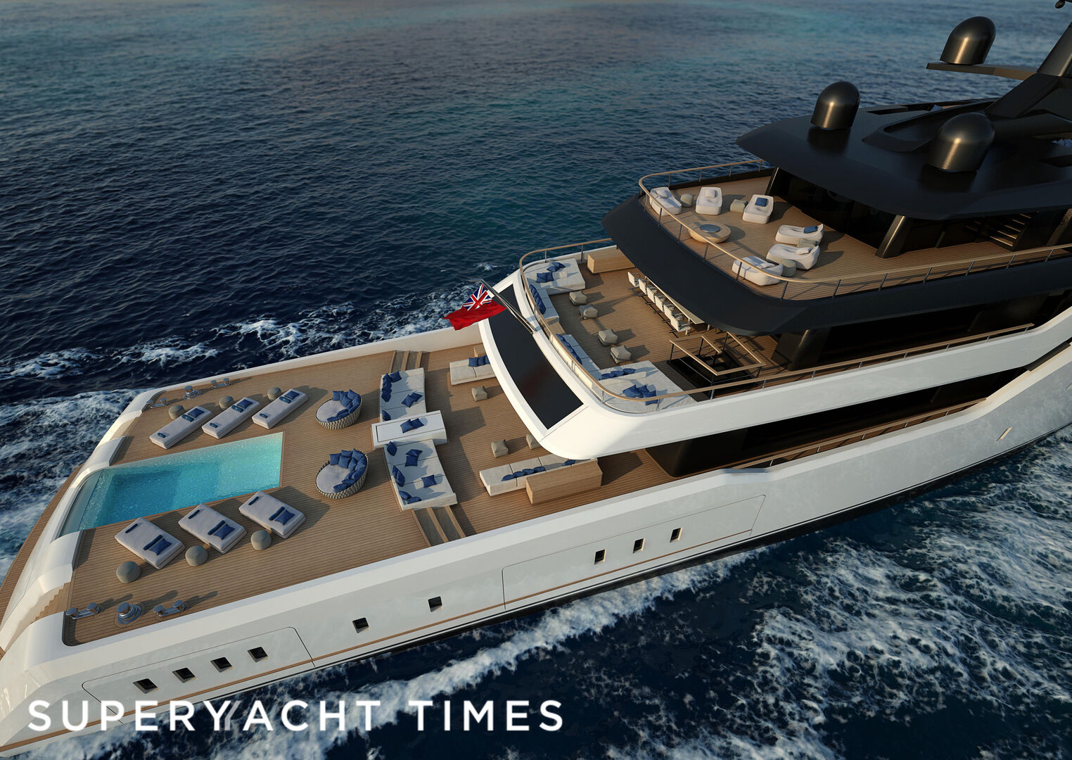 XP75: The 75m superyacht concept with 2 helipads and 3 pools from Nauta Design