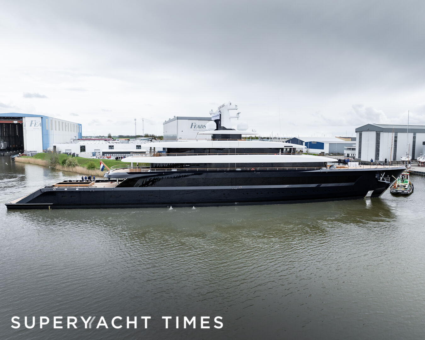 In Pictures: 92m Hybrid Electric Feadship 1012 superyacht launched
