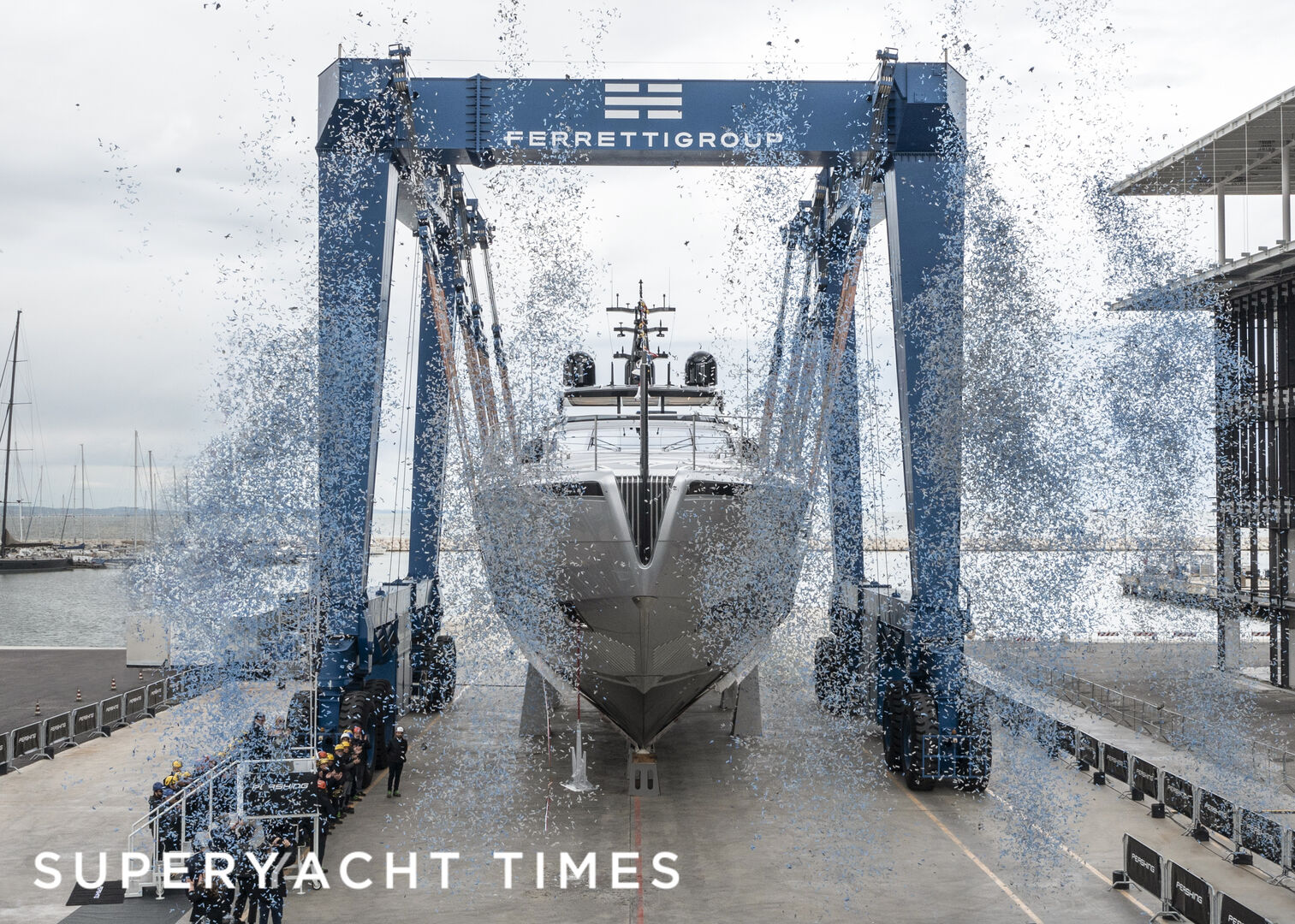 Video: Fourth 43m Pershing 140 superyacht Arina launched