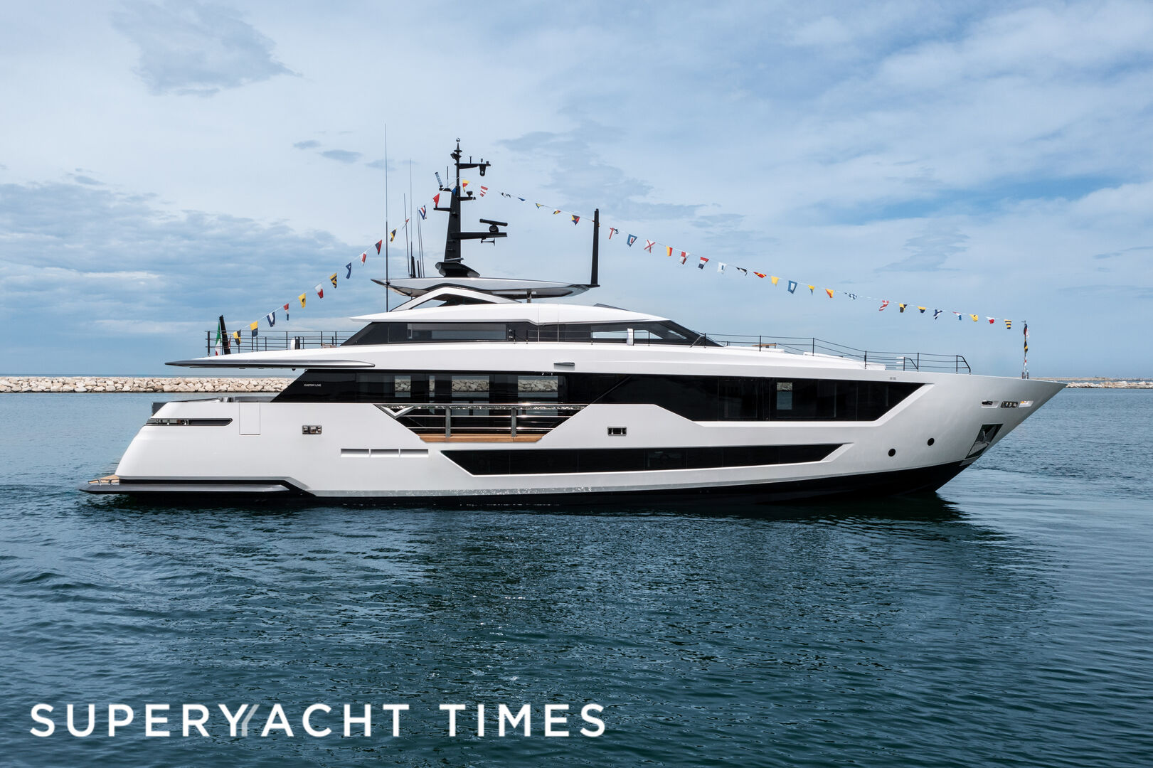 Three Custom Line motor yachts launched in less than a month
