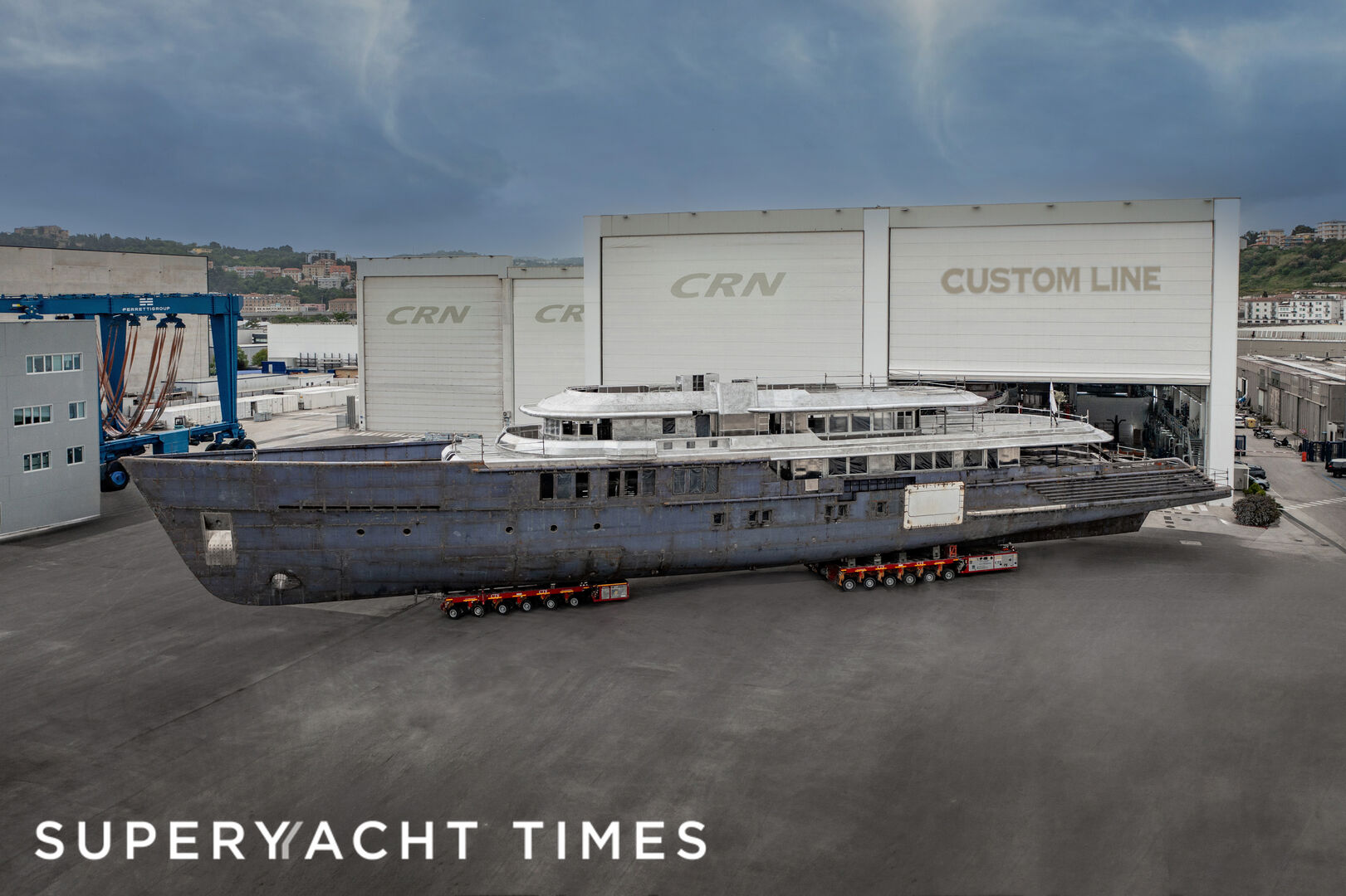70m CRN 145 superyacht Project Thunderball moves to next stage of ...