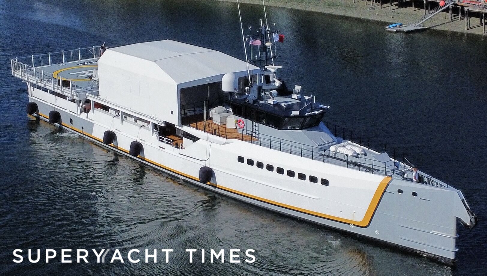 55m Damen Yachting support yacht Power Play in Seattle