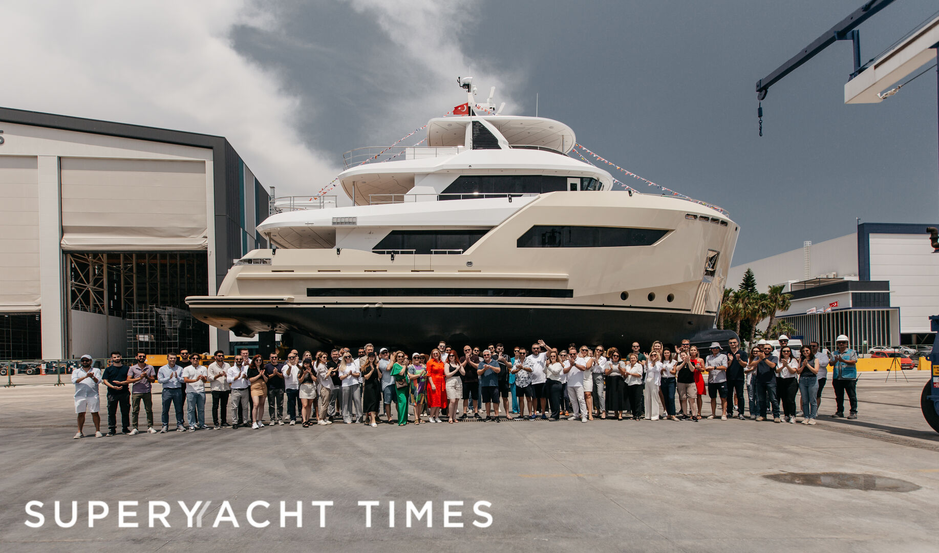 First 26m Bering 80 motor yacht launched