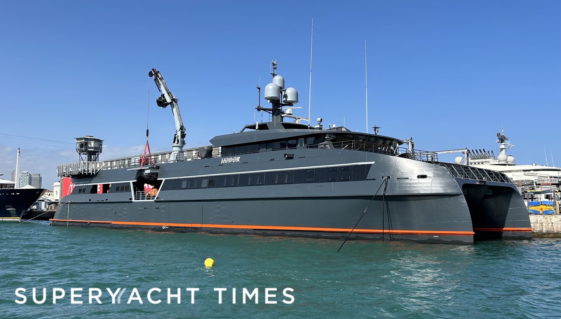 66m support yacht Hodor in Barcelona