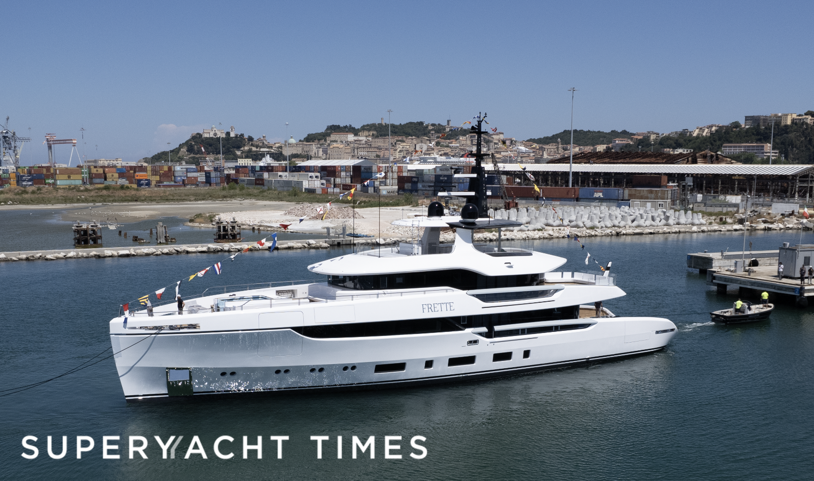 Second Columbus Atlantique 43m superyacht launched and named Frette